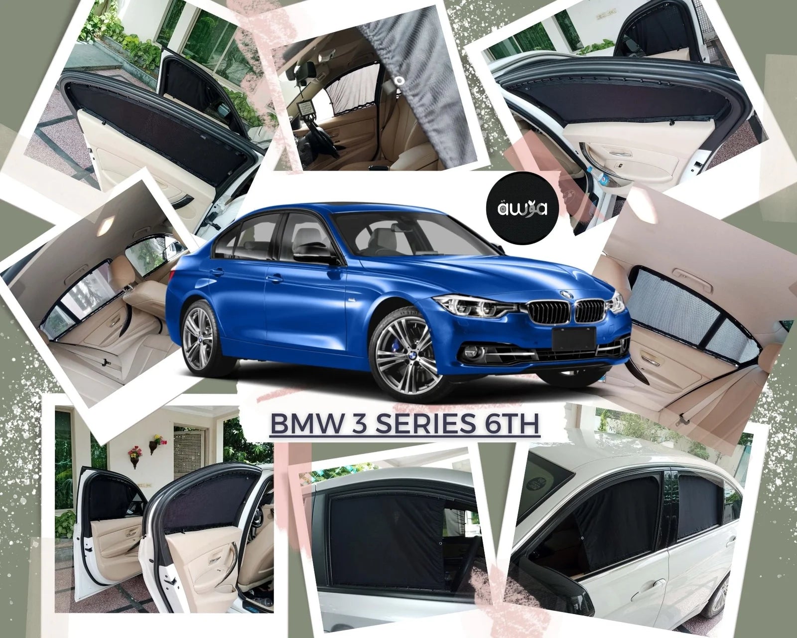 Awra Window Curtains Sun Shades (Car Pardy) for BMW 3 Series 2011 - 20 ...