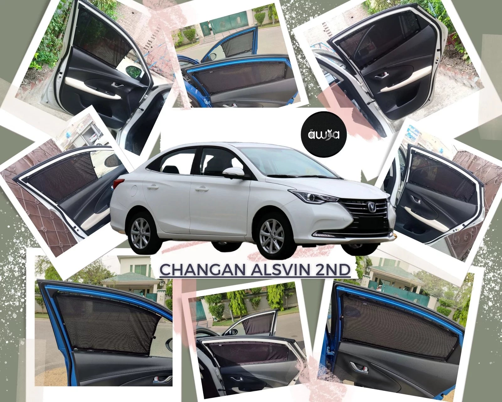Awra Window Curtains Sun Shades (Car Pardy) for Changan Alsvin 2021 ...