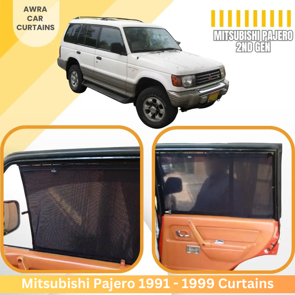 Awra Curtains for Mitsubishi Pajero Gen2 (1991-1999) – Privacy and ...