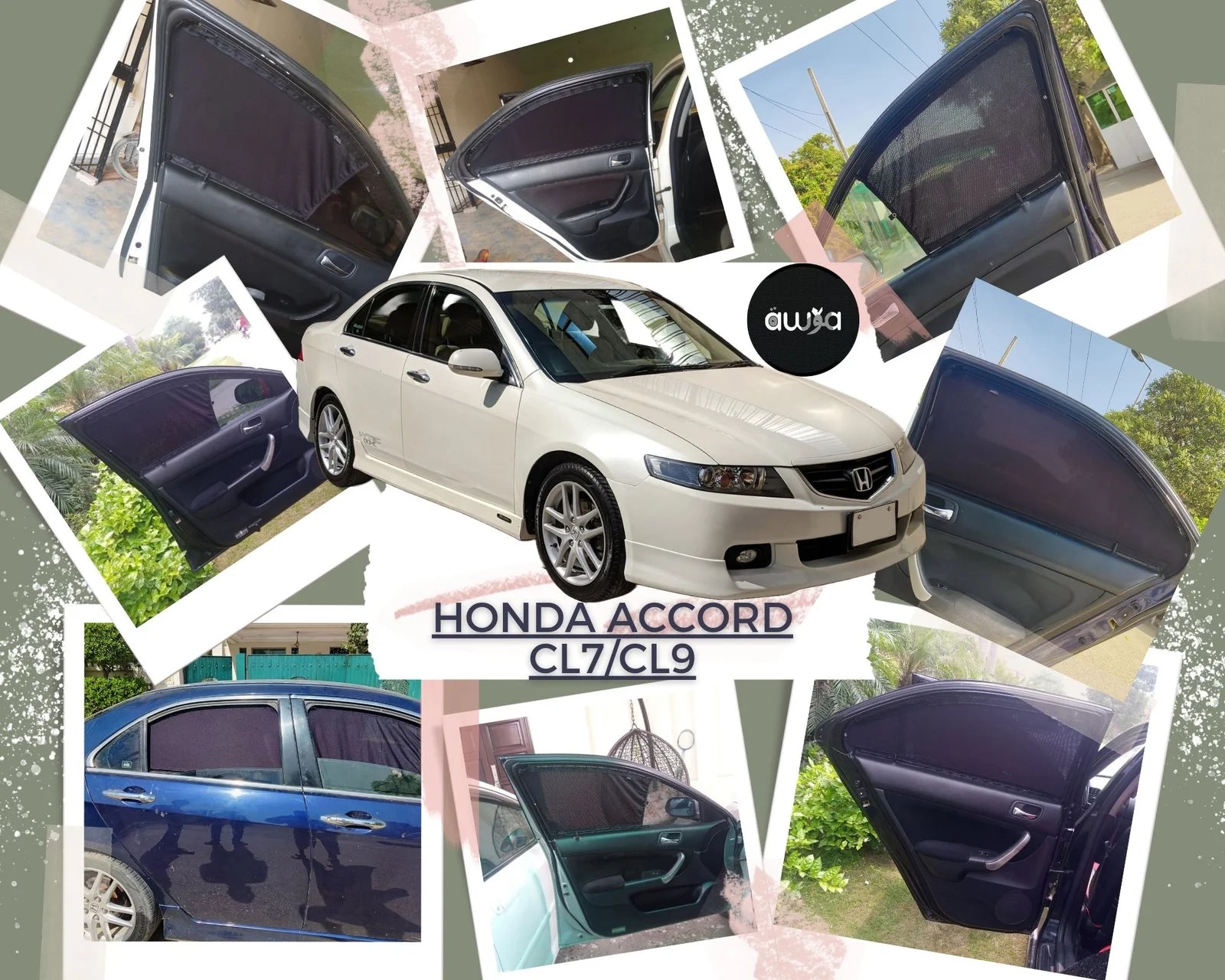 Awra Window Curtains Sun Shades (Car Pardy) for Honda Accord 5th 2002 ...