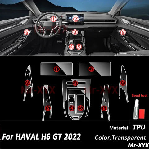 Haval H6 2021-2024 TPU Interior PPF: Ultimate Protection – Asad Autos