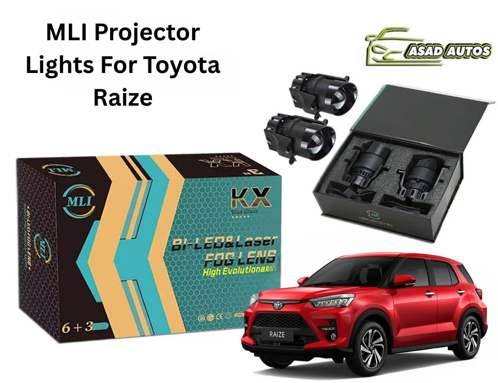 MLI Projector Lights Bi Fog Lamp for Toyota Raize – Bi-LED Headlights ...