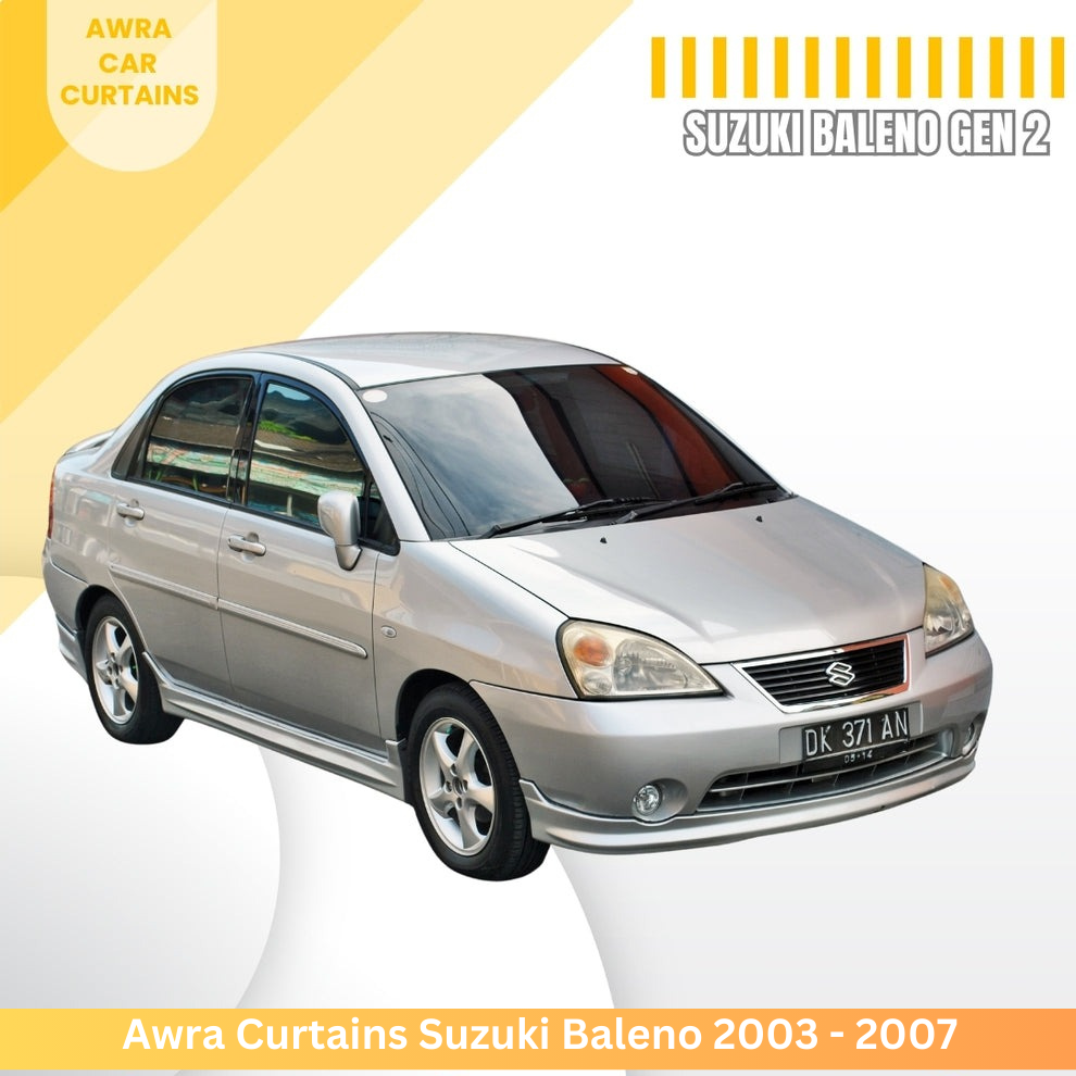 Awra Curtains for Suzuki Baleno (2003-2007) – Custom Fit Privacy and ...